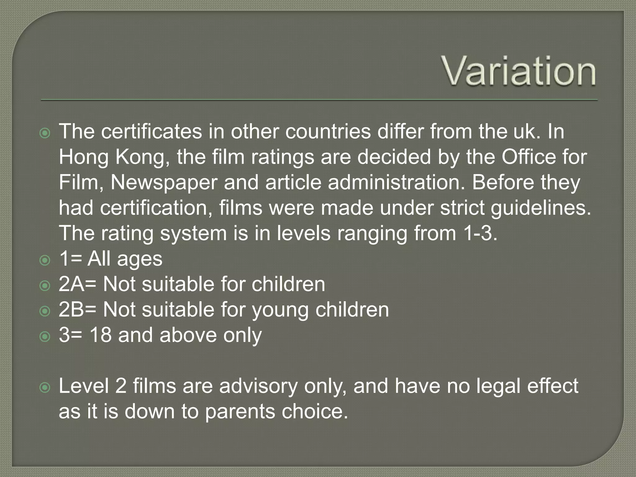 Classification in film | PPTX