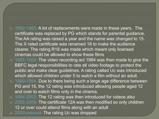 Classification in film | PPTX