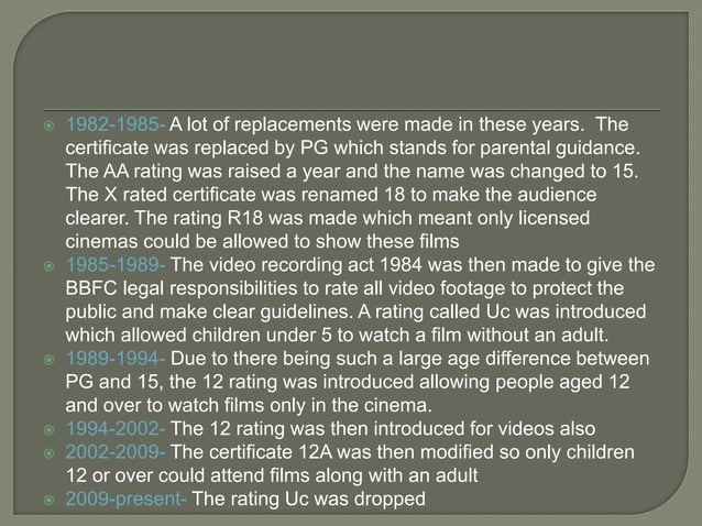 Classification in film | PPTX