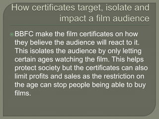Classification in film | PPTX