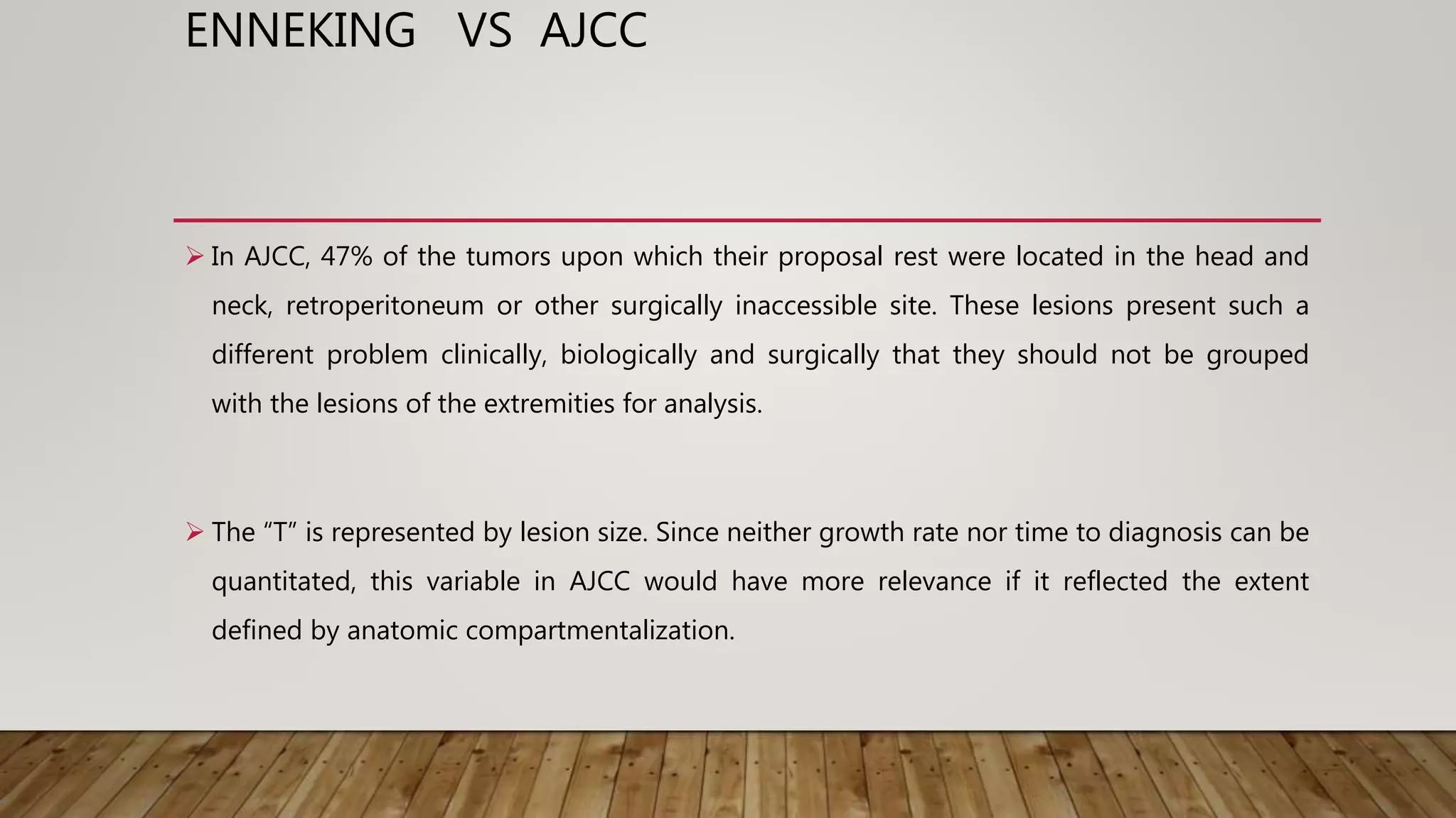 Classification in orthopaedic oncology | PPTX