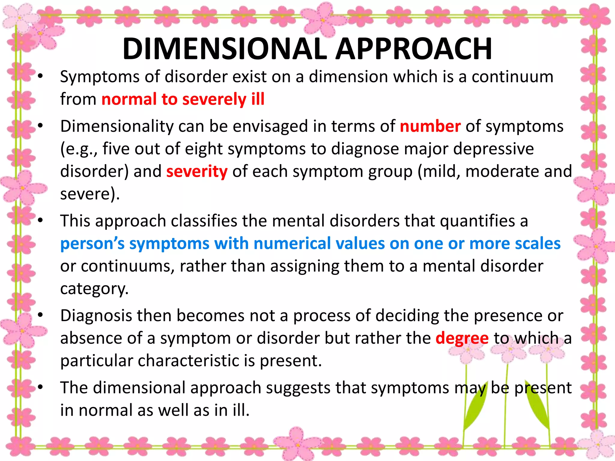 Classification in psychiatry | PPTX