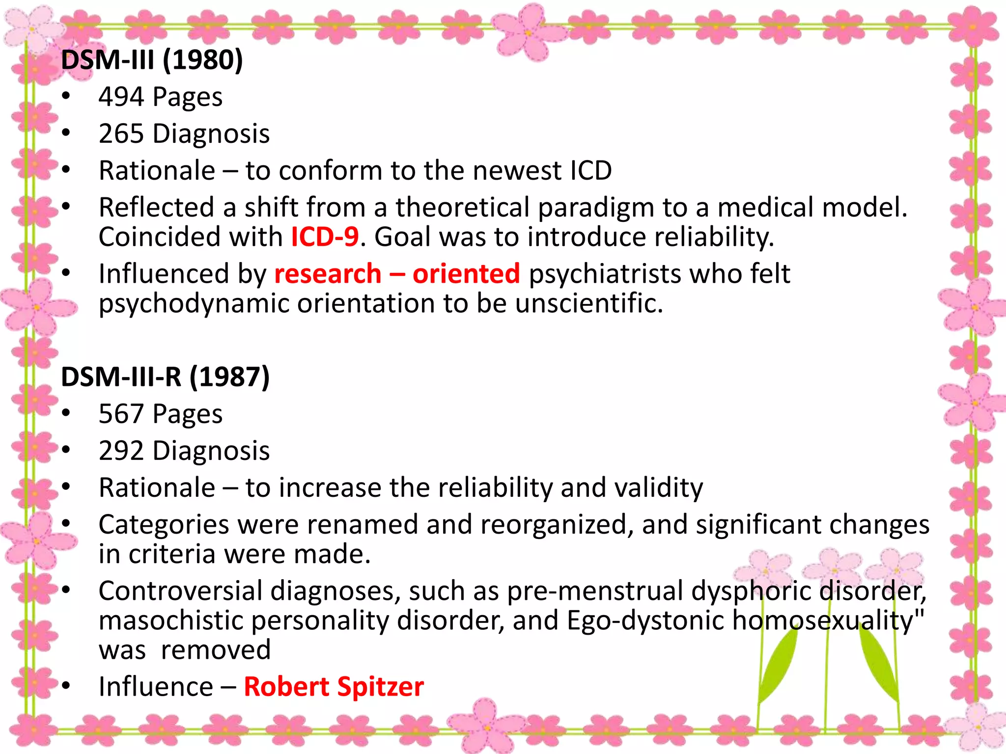 Classification in psychiatry | PPTX