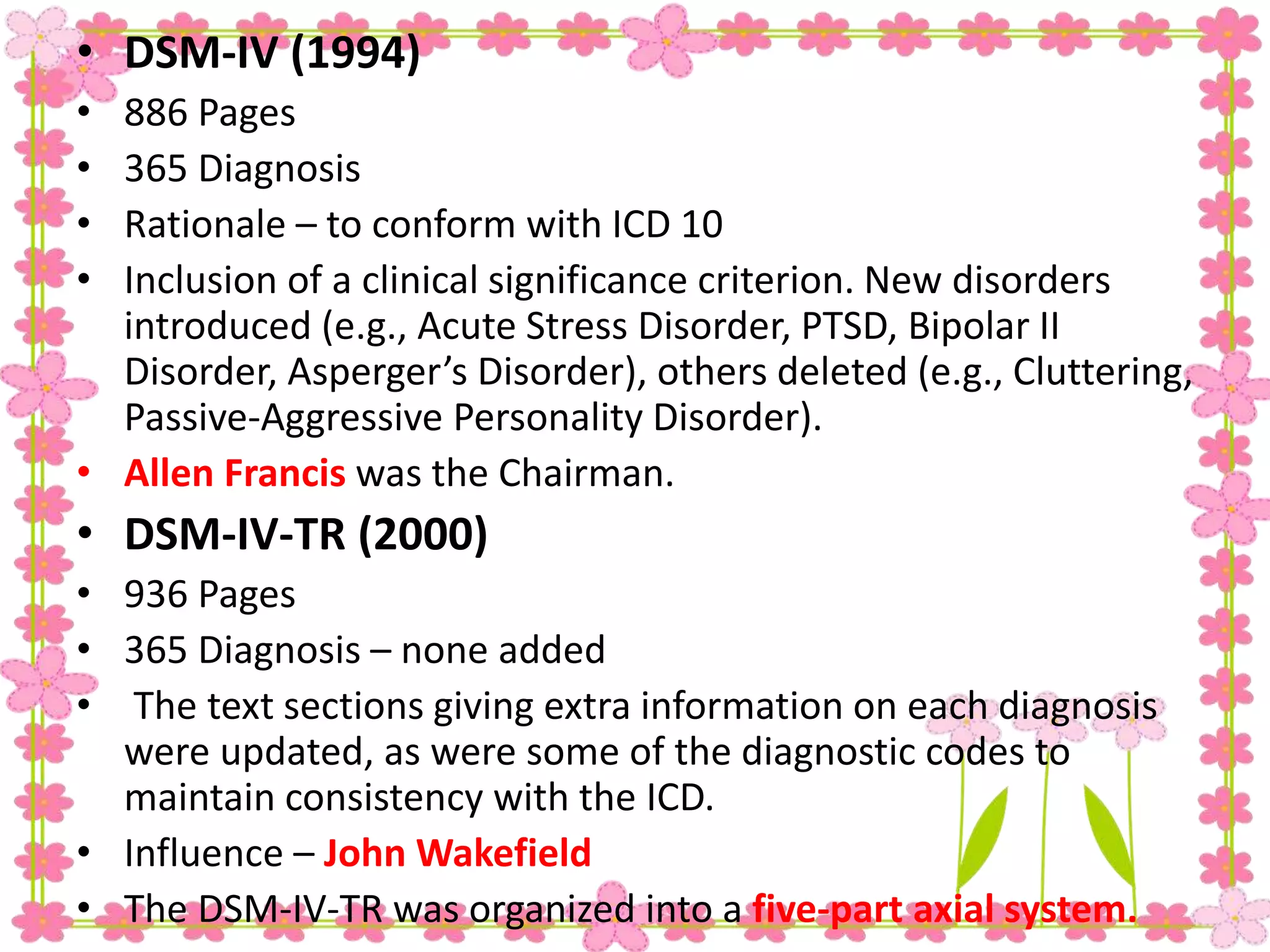 Classification in psychiatry | PPTX