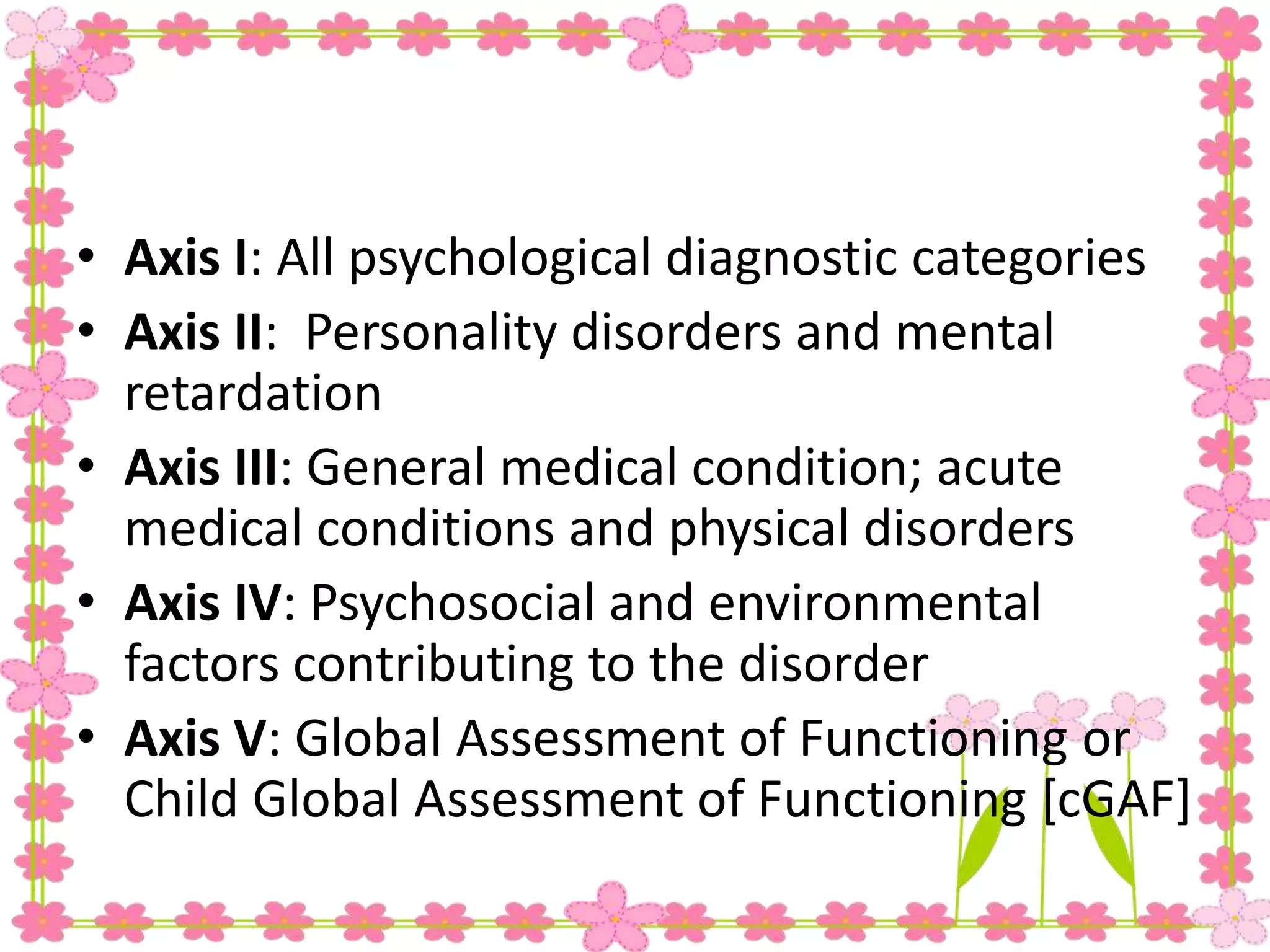 Classification in psychiatry | PPTX