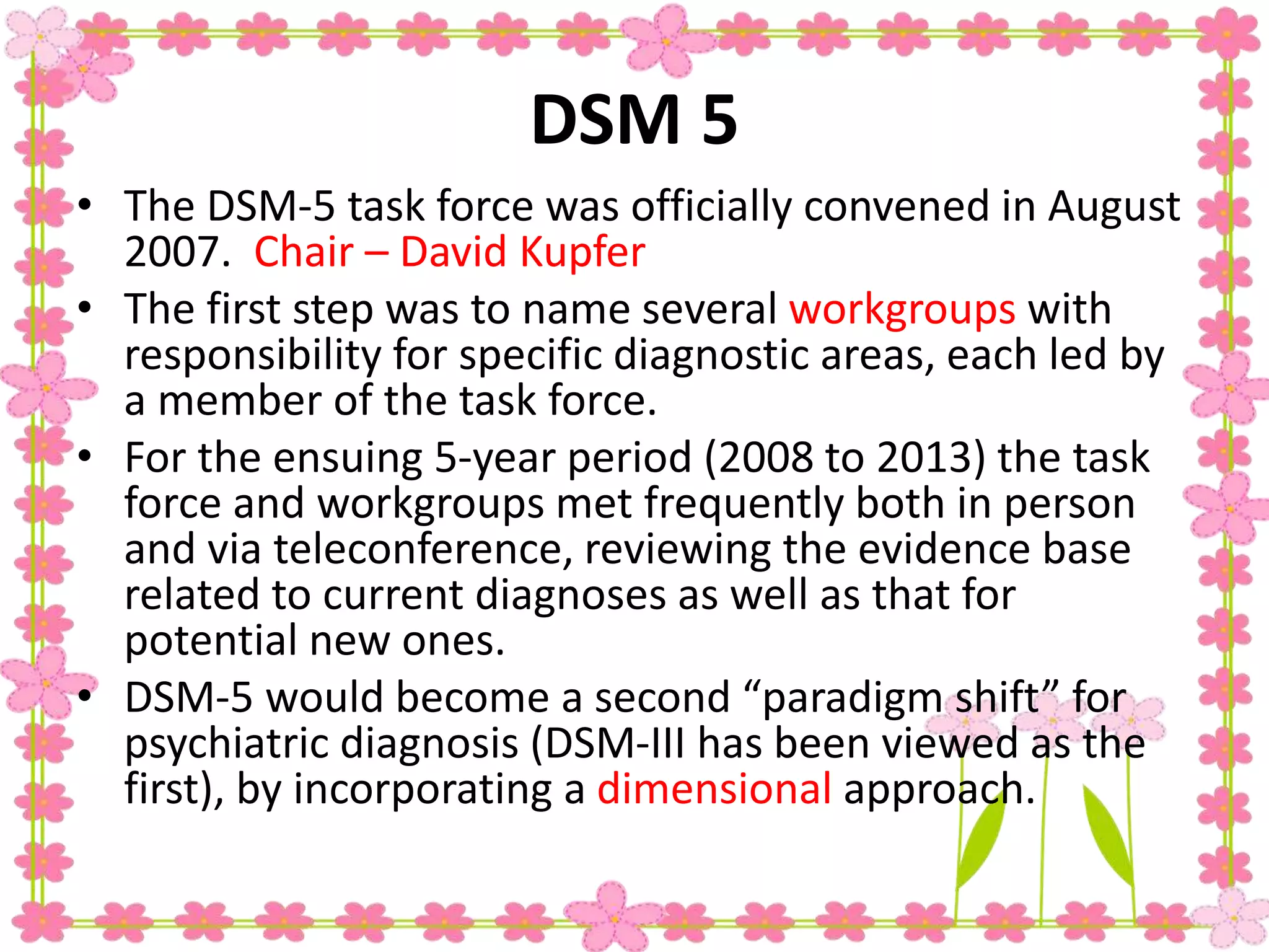 Classification in psychiatry | PPTX