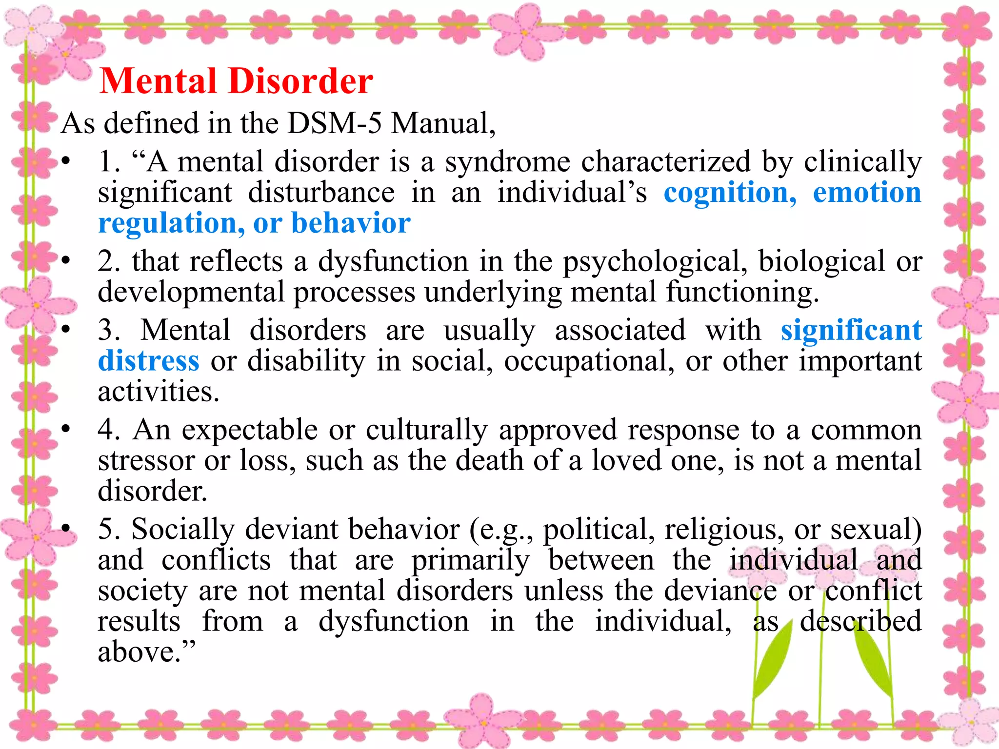 Classification in psychiatry | PPTX