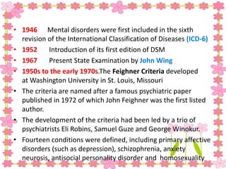 Classification in psychiatry | PPTX