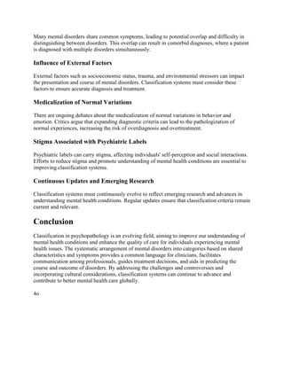 Classification in Psychopathology of human | DOCX