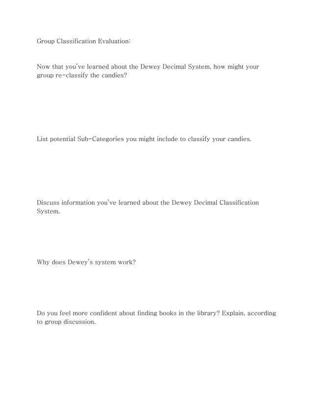 Classification is sweet | DOCX