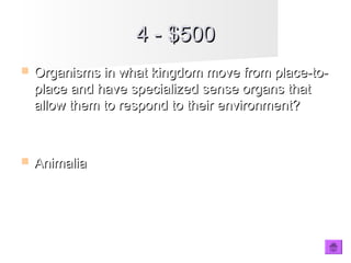 Classification Jeopardy Review | PPT