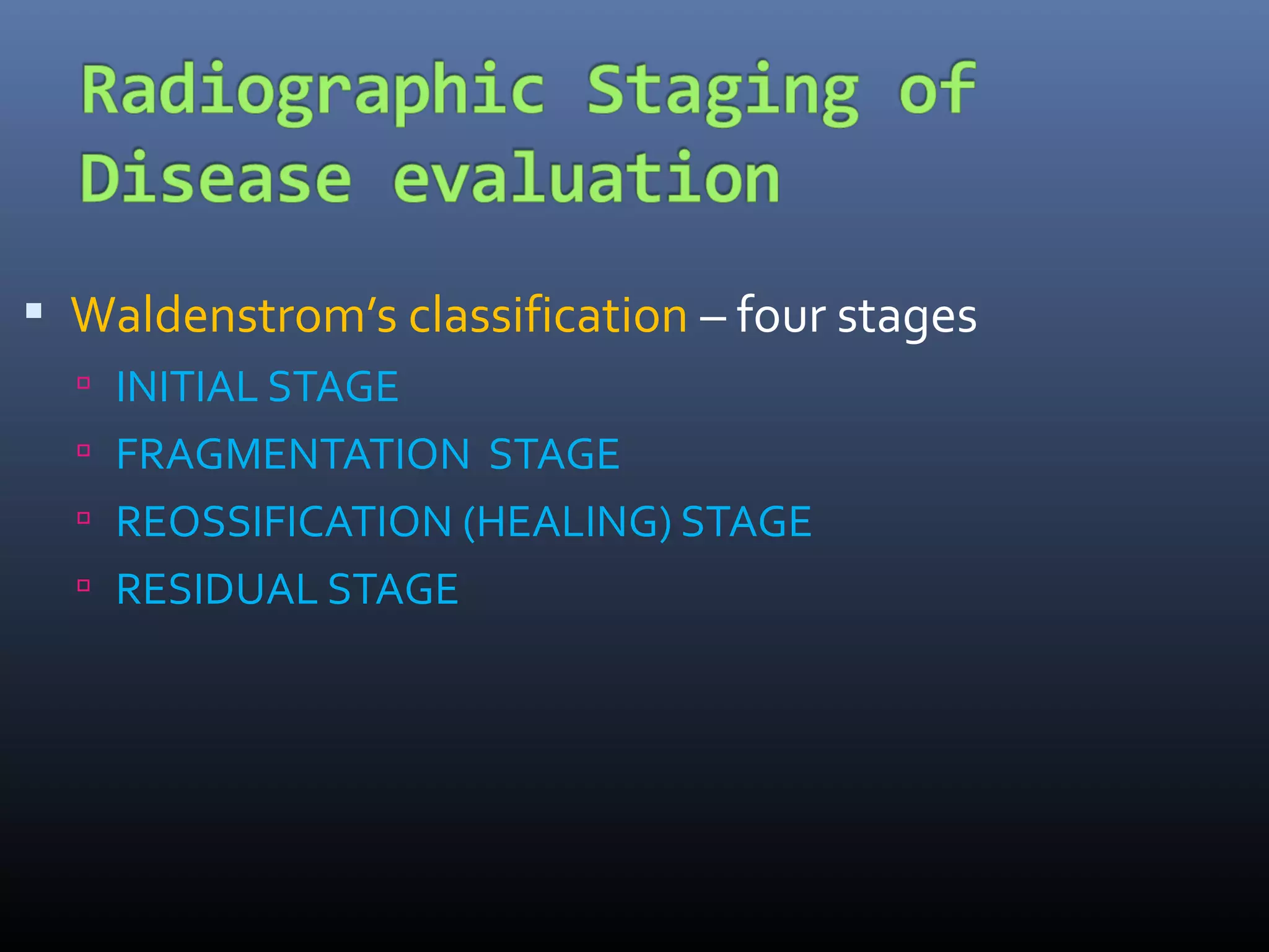 Classification & management of legg calve perthes disease | PPT