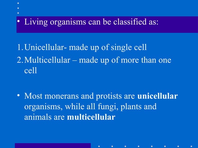 Classification of Living Things | PPT