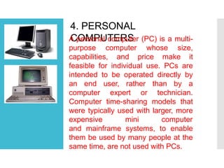 classification od computer types.pptx | Computing | Technology & Computing
