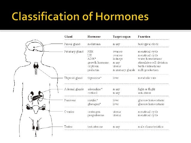Classification of Hormones