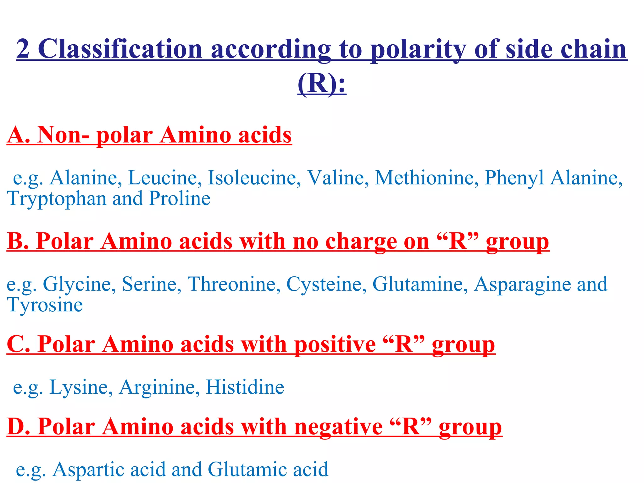 Classification of Amino Acids by farhan ali | PPT