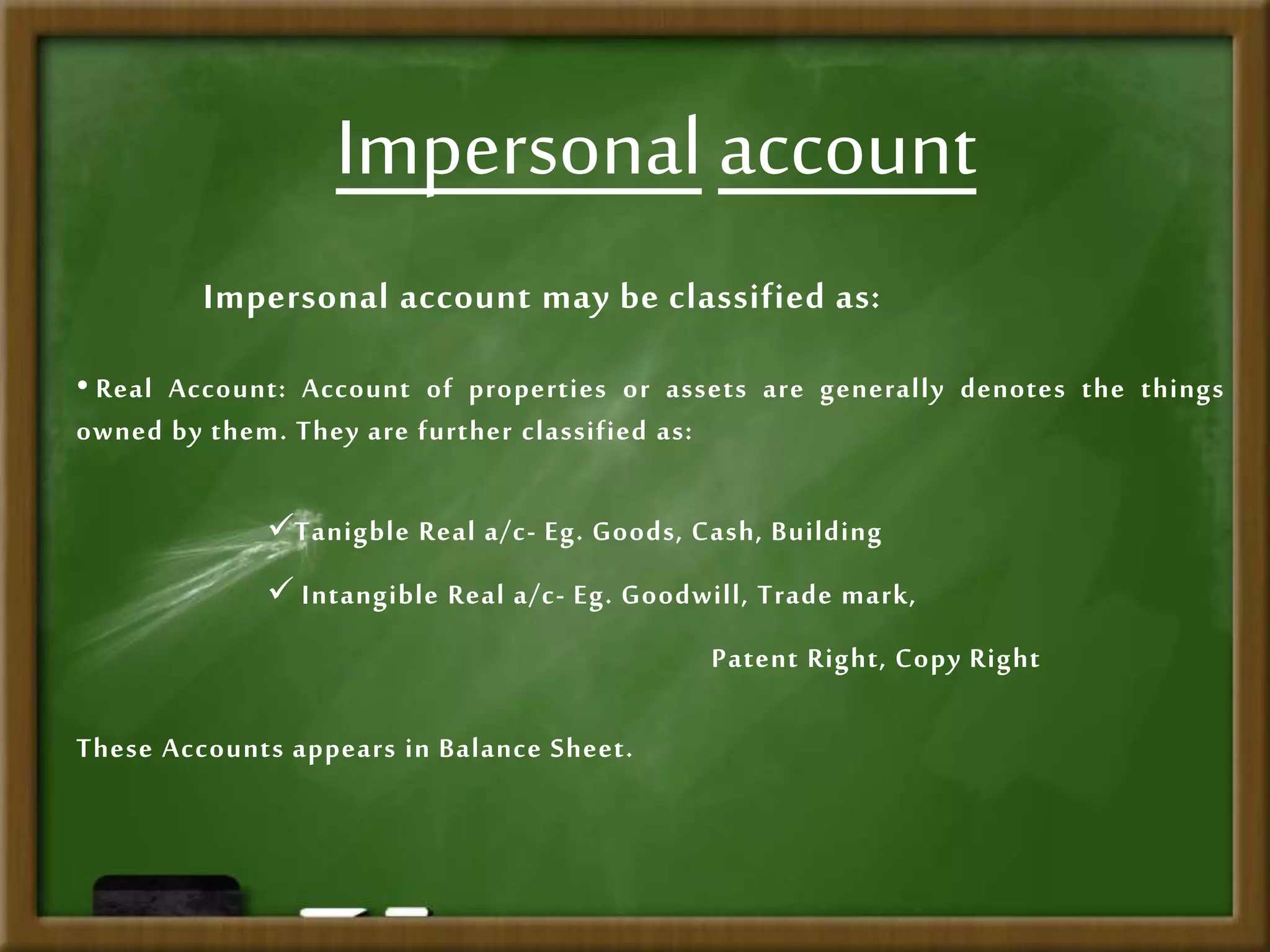Classification of accounts | PPSX