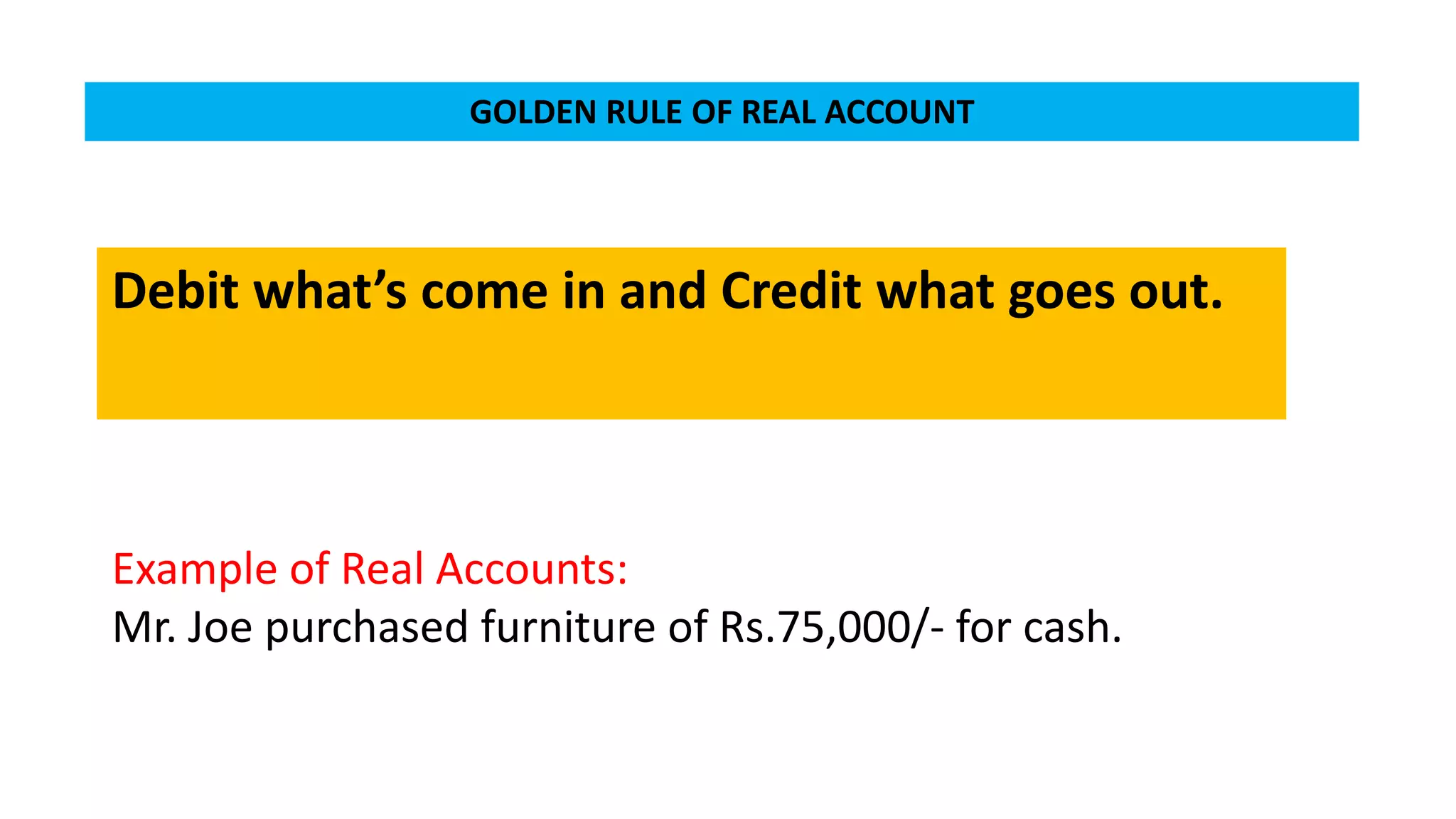 Classification of accounts || personal account || real account ...