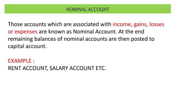 Classification of accounts || personal account || real account ...