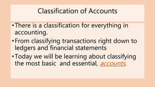 Classification of accounts | PPTX