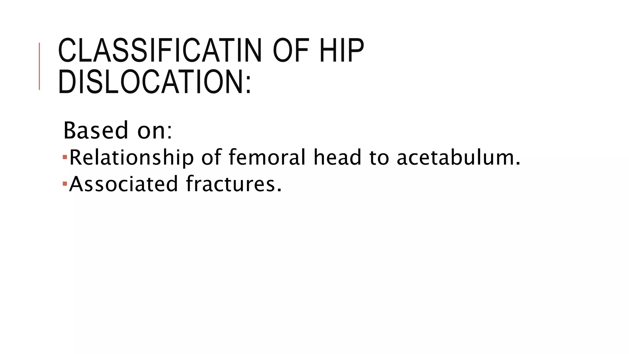 Classification of acetabular fractures | PPTX