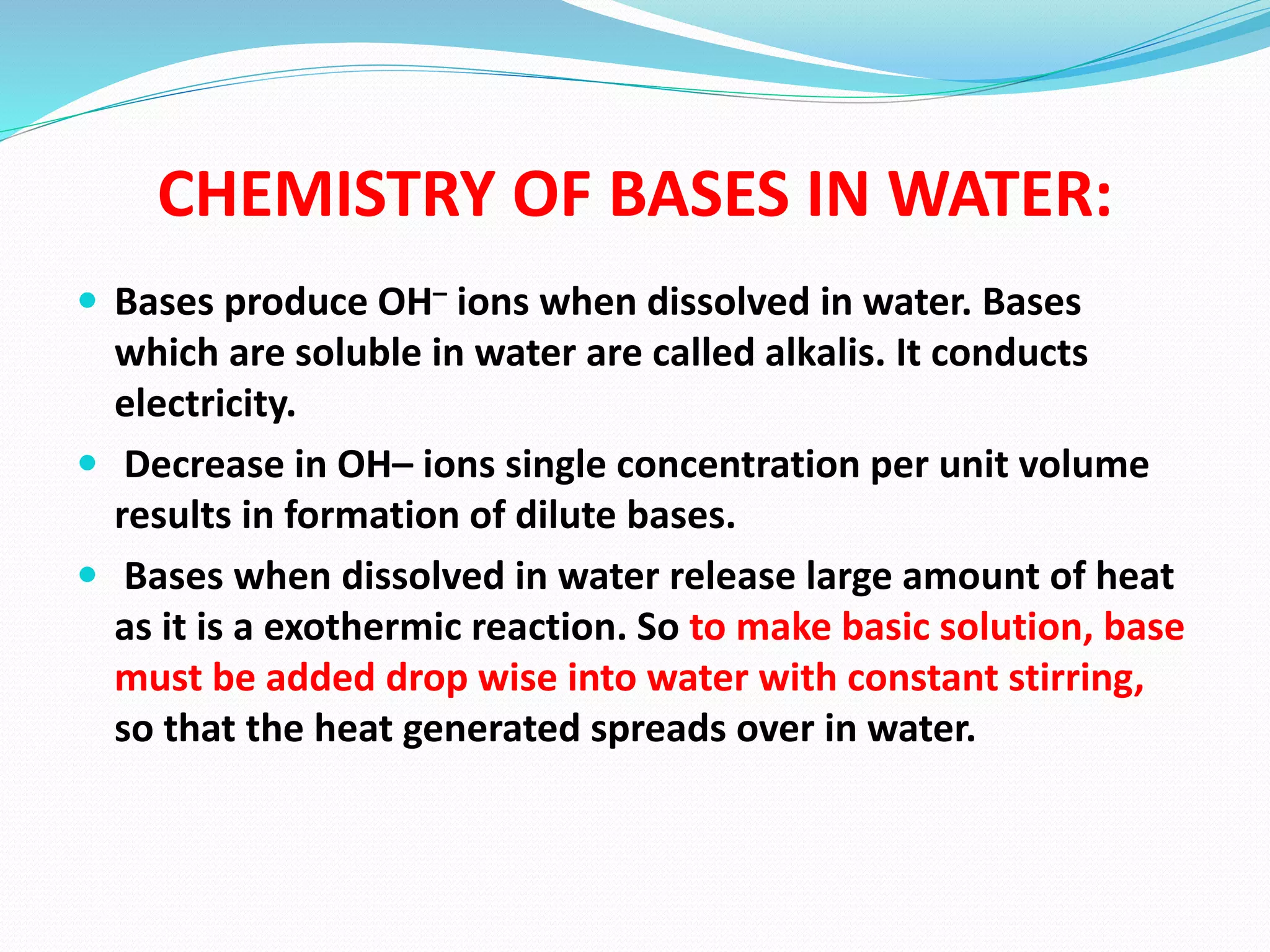 Classification of acids & bases | PPTX