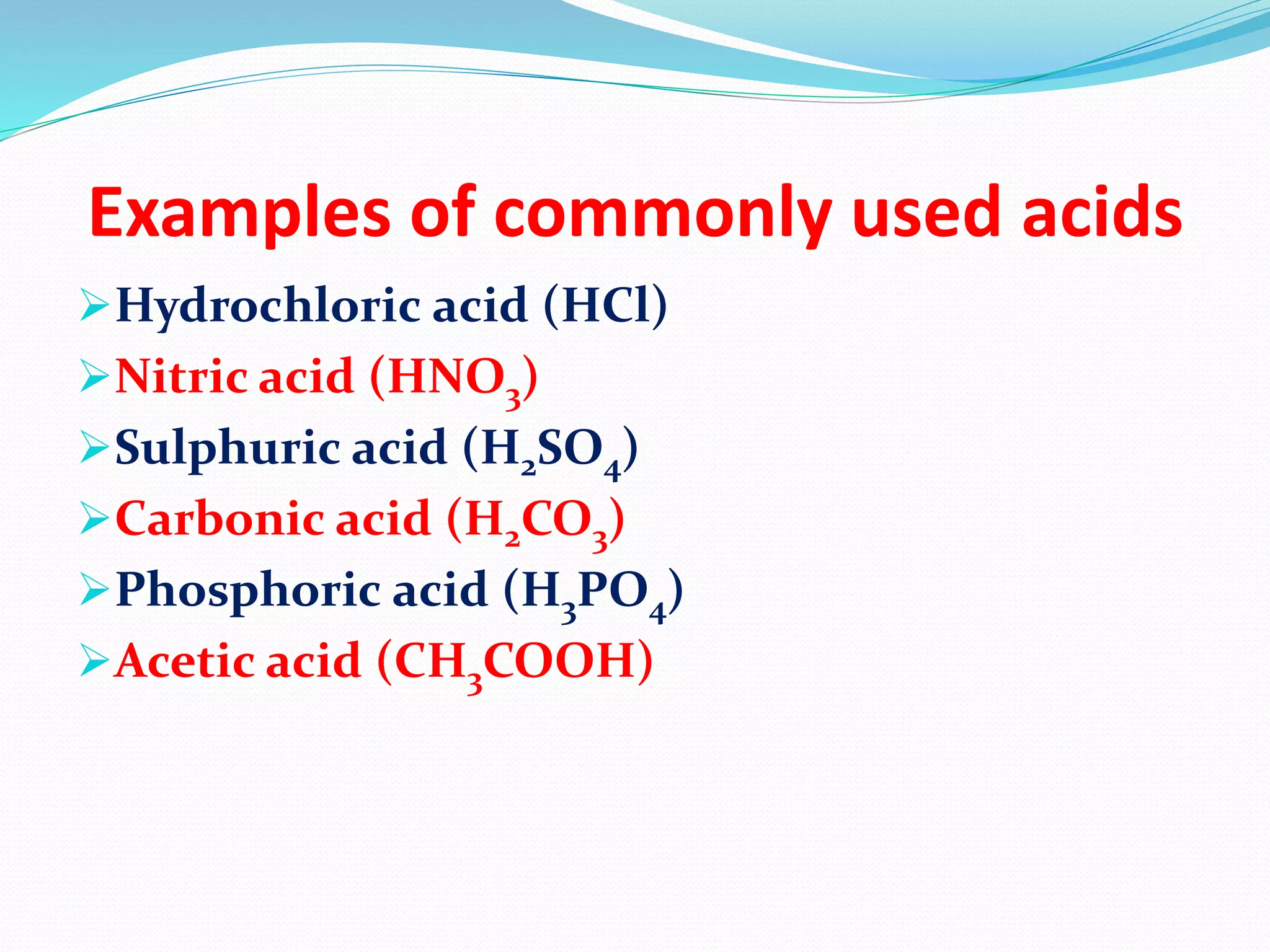 Classification of acids & bases | PPTX