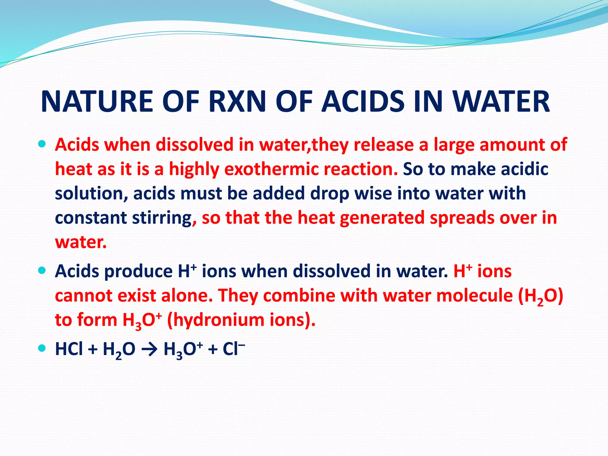 Classification of acids & bases | PPTX