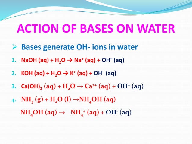 Classification of acids & bases | PPTX