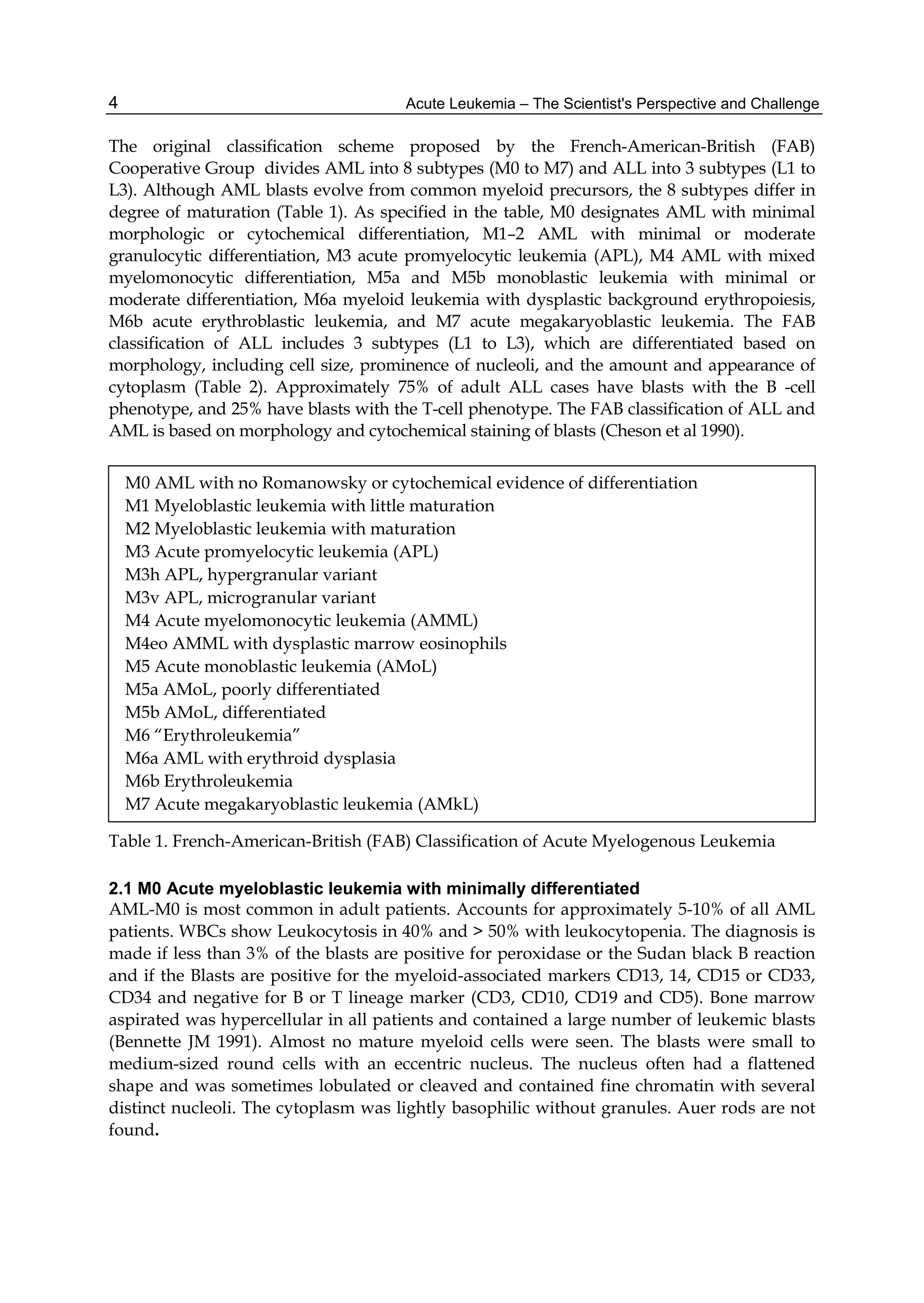 Classification of acute leukemia | PDF