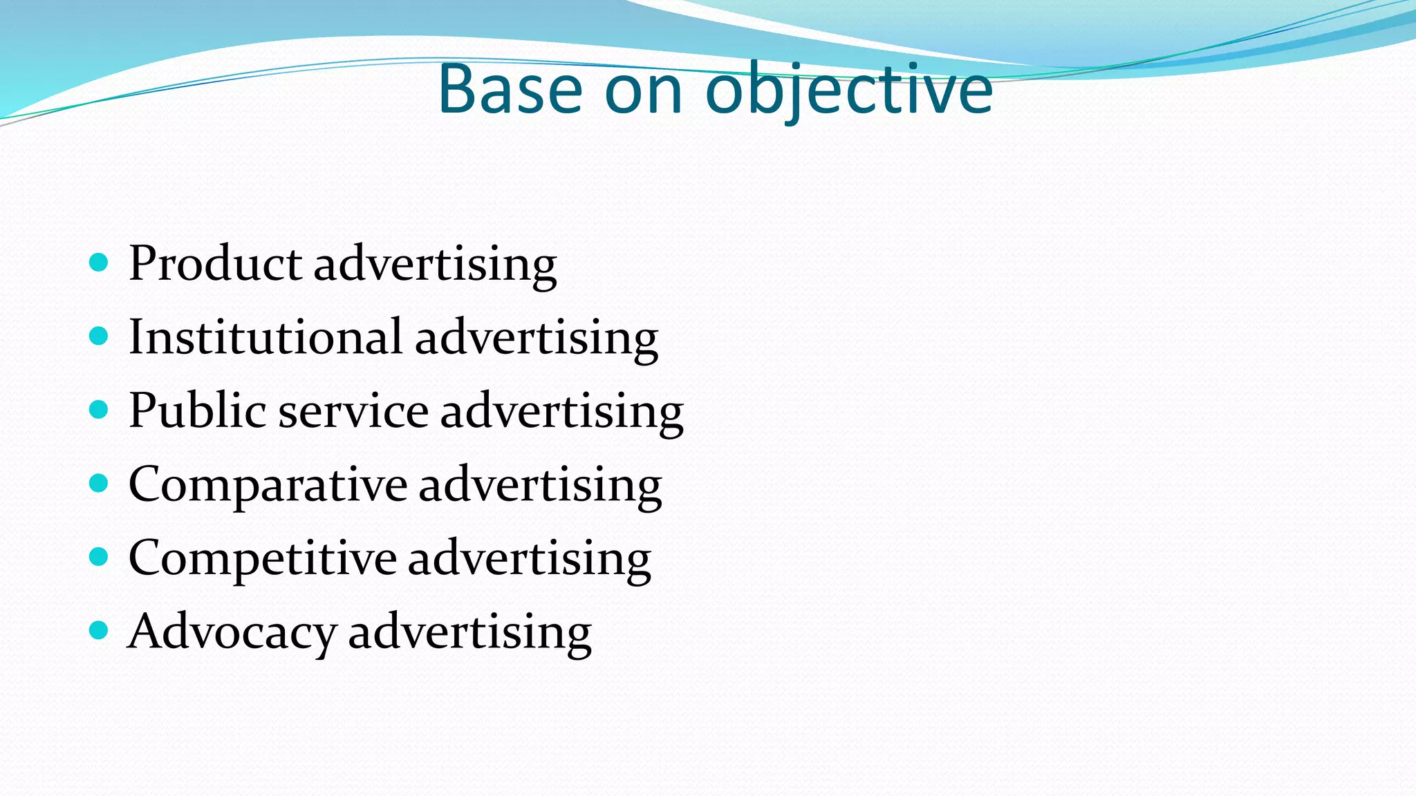 Classification of advertising | PPTX