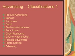 Classification of Ads or Types of ADs | PPT