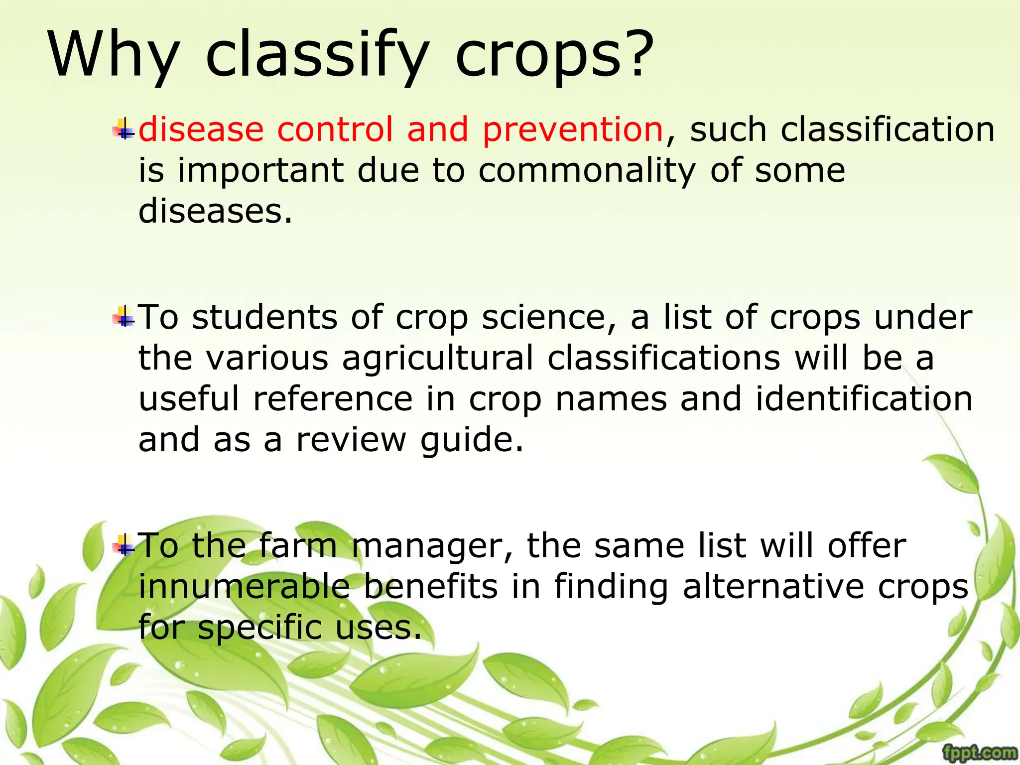 ClassiFication of AFricultural C0gps - fin (2).ppt