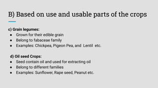 Classification of Agronomic Crops – A Comprehensive Guide | PDF