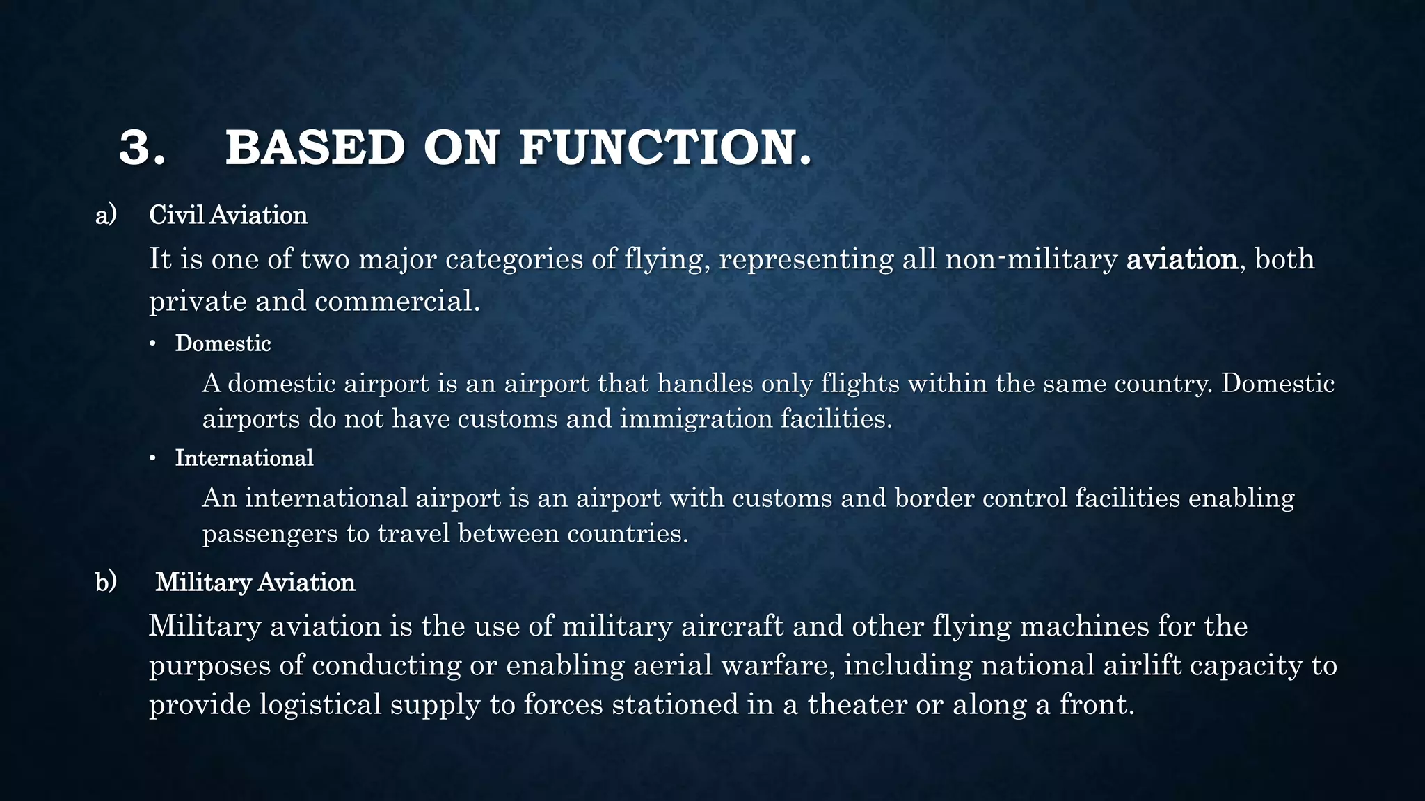 Classification of airport | PPTX