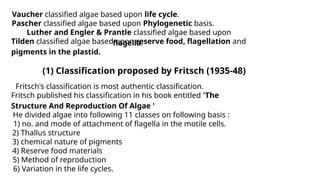 classification of Algae .pptx availablegggggg | PPTX
