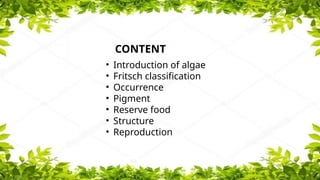 Classification of Algae by fritsch 01.pptx