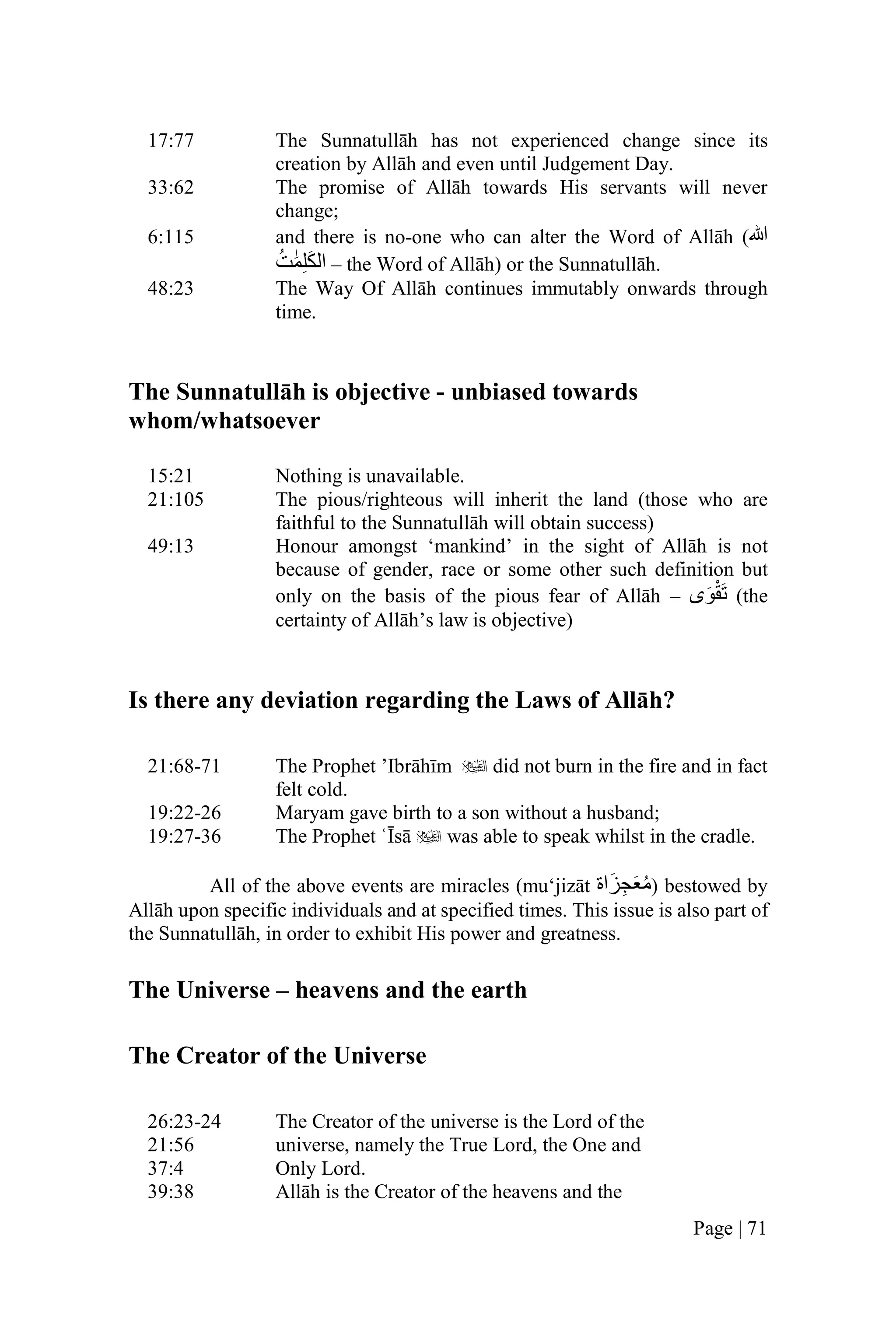 Classification of Al Qur'an's contents (original format) | PDF