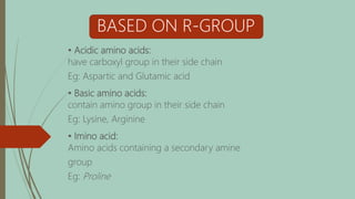 Classification of Amino Acid | PPTX