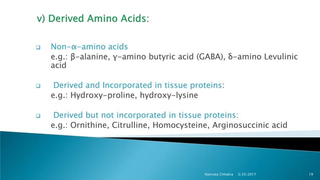 Classification of amino acids | PPTX | Chemistry | Science