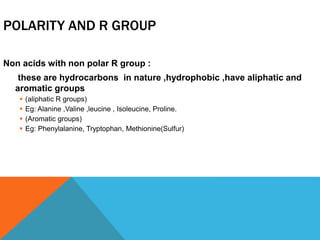 Classification of aminoacids based on charge and polarity.pptx