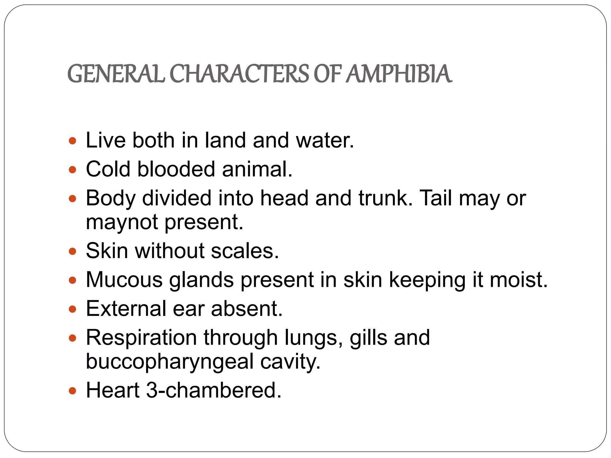 Classification of amphibia | PPTX