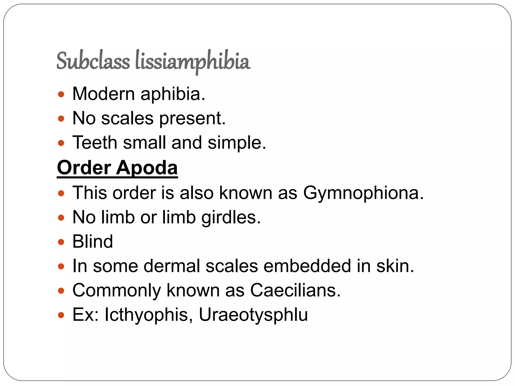 Classification of amphibia | PPTX