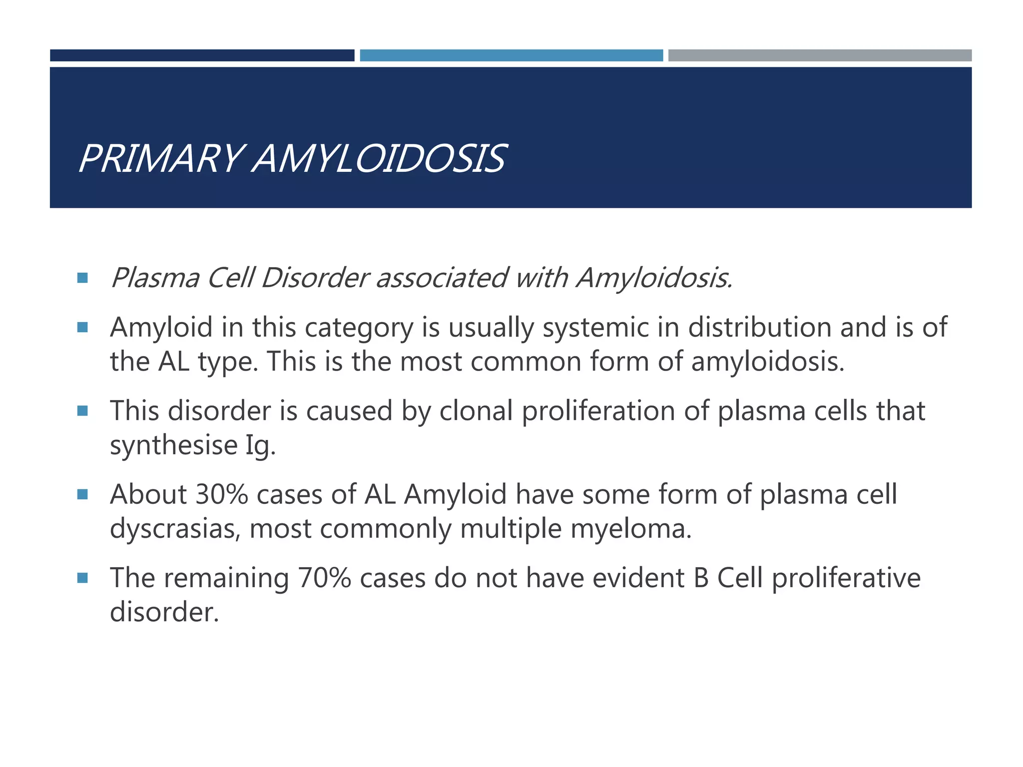 Classification of Amyloidosis | PPTX