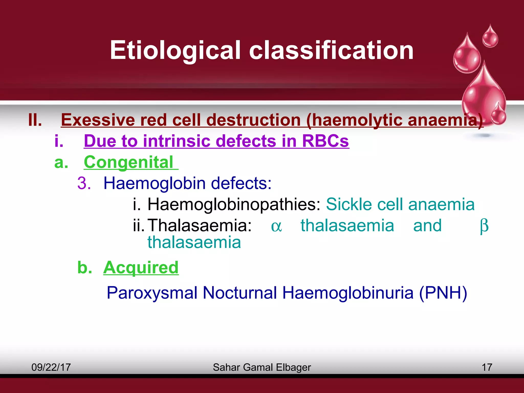 Classification of anaemia | PPT