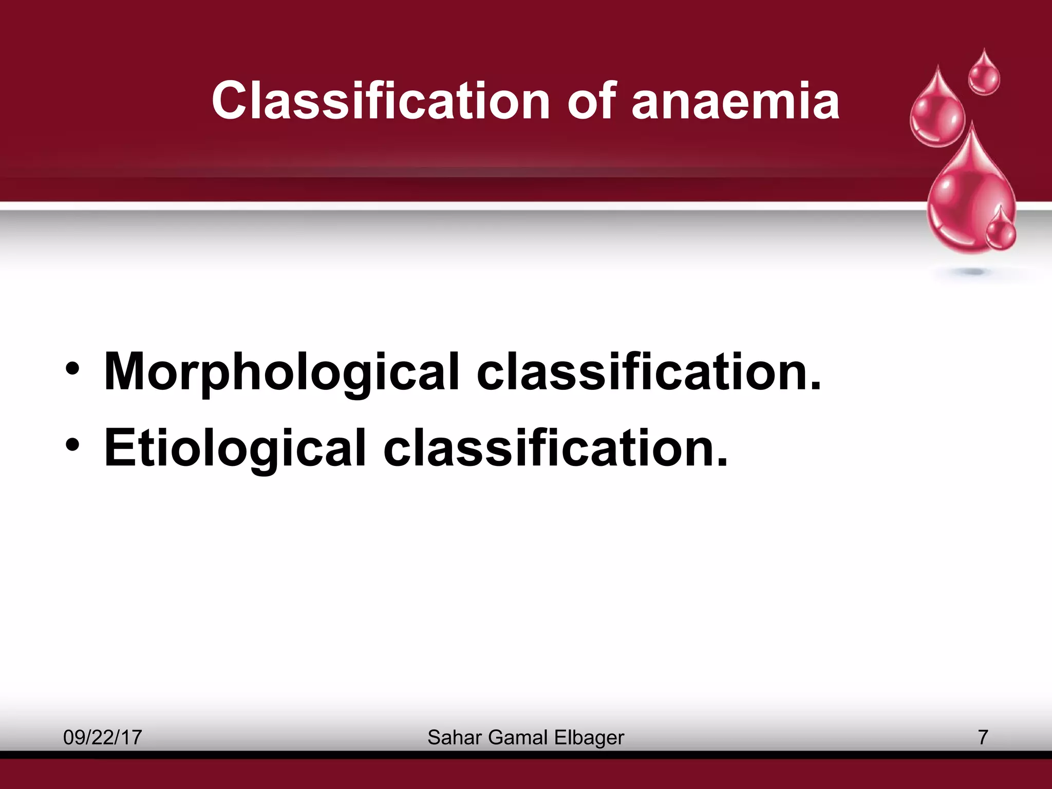 Classification of anaemia | PPT