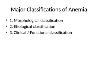 Classification_of_Anemia_Detailed.pptx 1 | PPTX