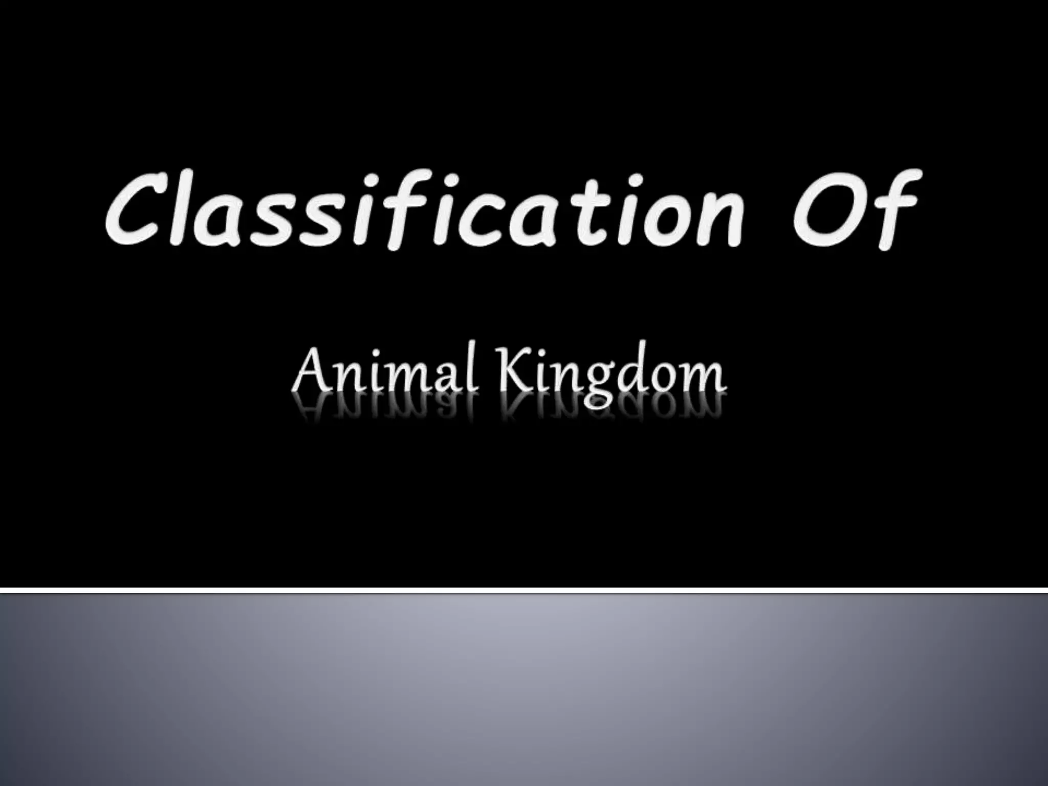 Classification Of Animal Kingdom syllabus.pptx