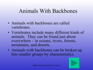 Classification of animals | PPT