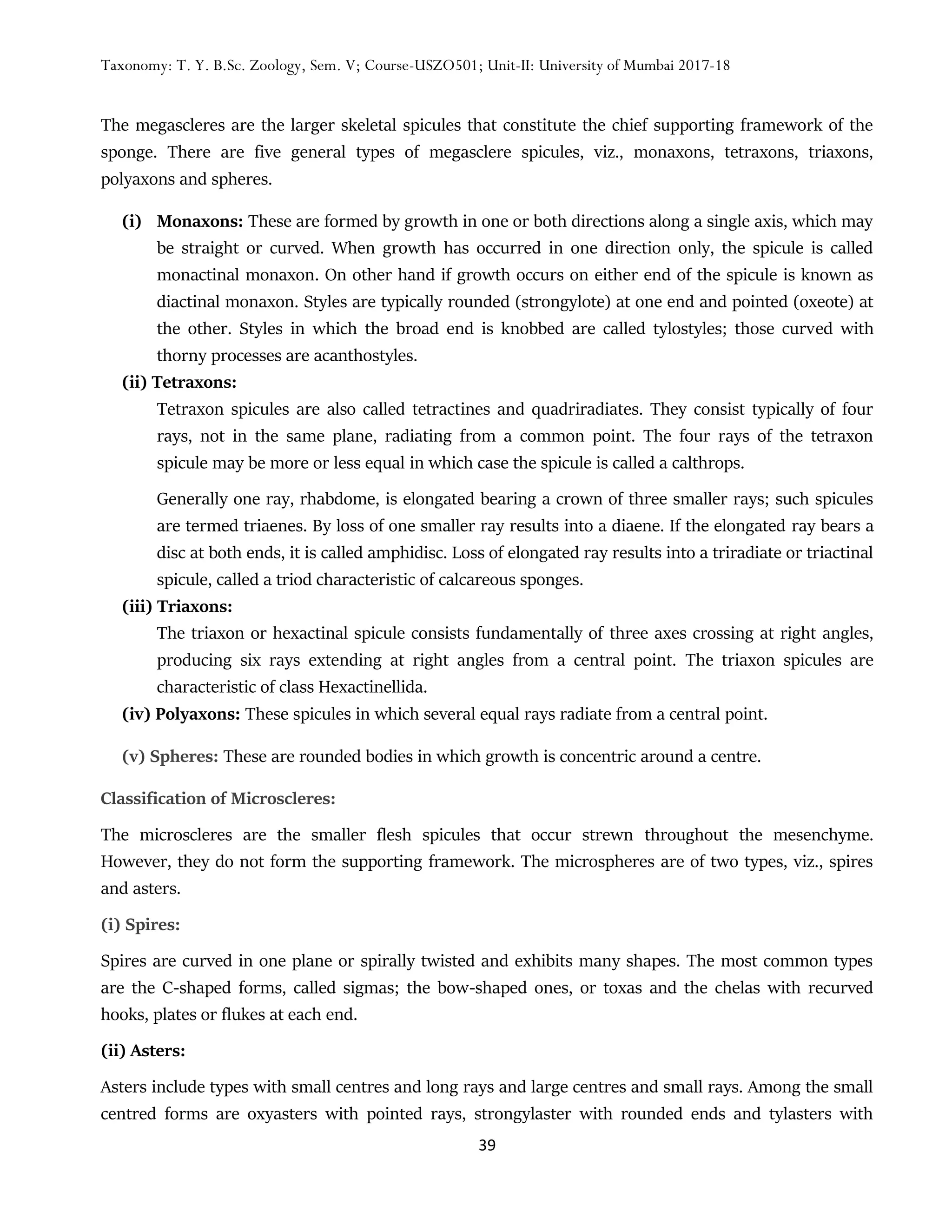 Classification of animals: Protozoa, Porifera and Coelenterata | PDF